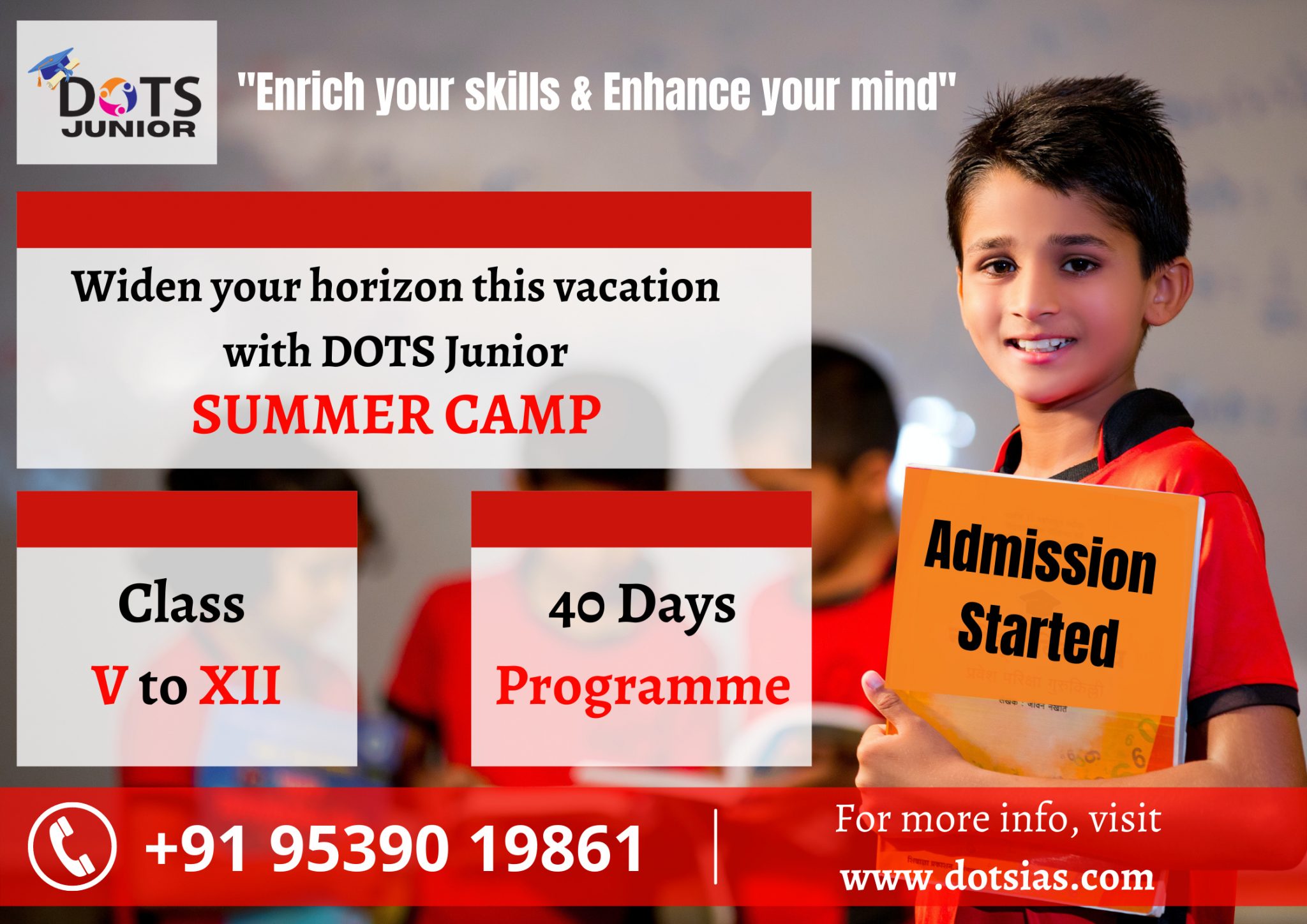 DOTS Junior Summer Camp | Vacation Classes and Foundation Program for Students - Dots Academy